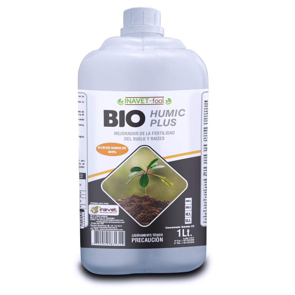 INAVET FERTIL - HUMIC PLUS - 4LT | inavetindustrial