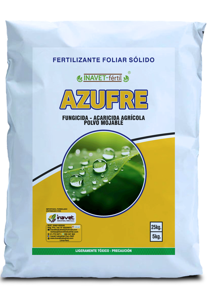 INAVET FERTIL - AZUFRE - 25KG | inavetindustrial